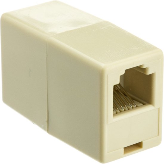 RJ12 - RJ12 crossover telefoon adapter / wit | bol