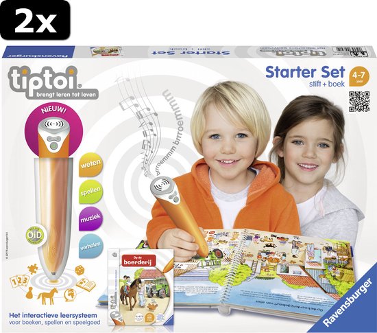 tiptoi® starterset 2x - Boerderij - Ravensburger - Leersysteem | bol