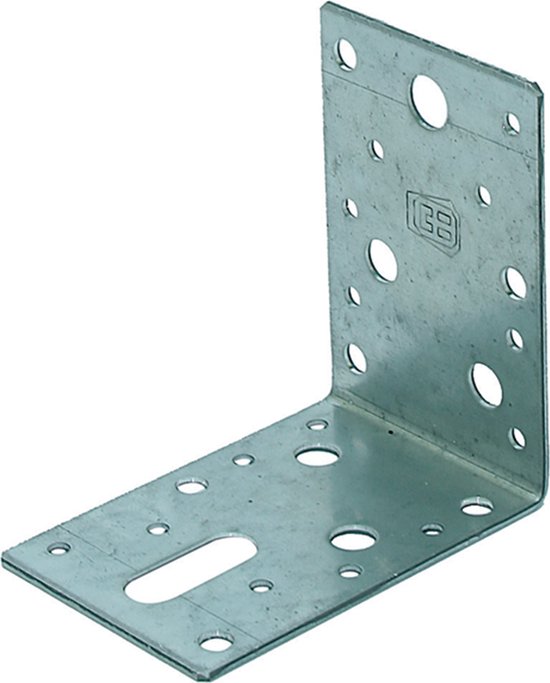 Hoekanker verzinkt 90x90mm, zonder ril, 072220, 10 stuks | bol.com