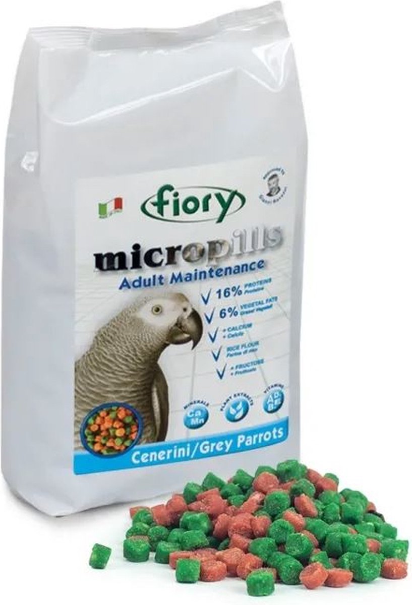 Fiory Micropills Afrikaanse Papegaaien 1.4kg - Vogelvoer ...