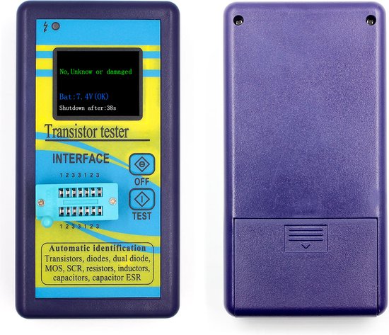 Component Tester - Diode Capaciteit - Multifunctionele Transistor ...