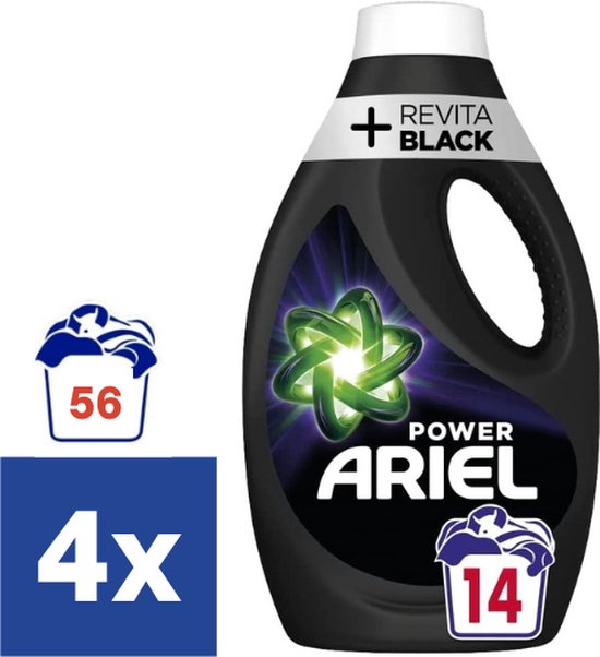 Ariel Revita Black Vloeibaar Wasmiddel - 4 x 770 ml | bol.com