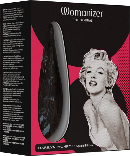 Womanizer - Marilyn Monroe Special Edition - Luchtdruk vibrator - Zwart ...