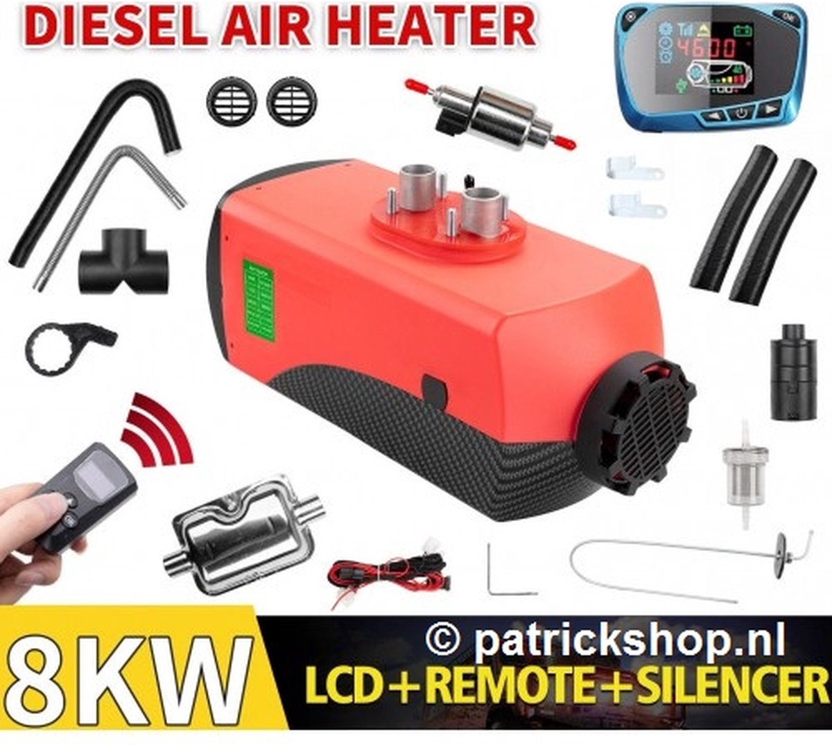 Kachel/Verwarming 2KW-5KW 12V Diesel Standkachel Met Vernieuwde ...