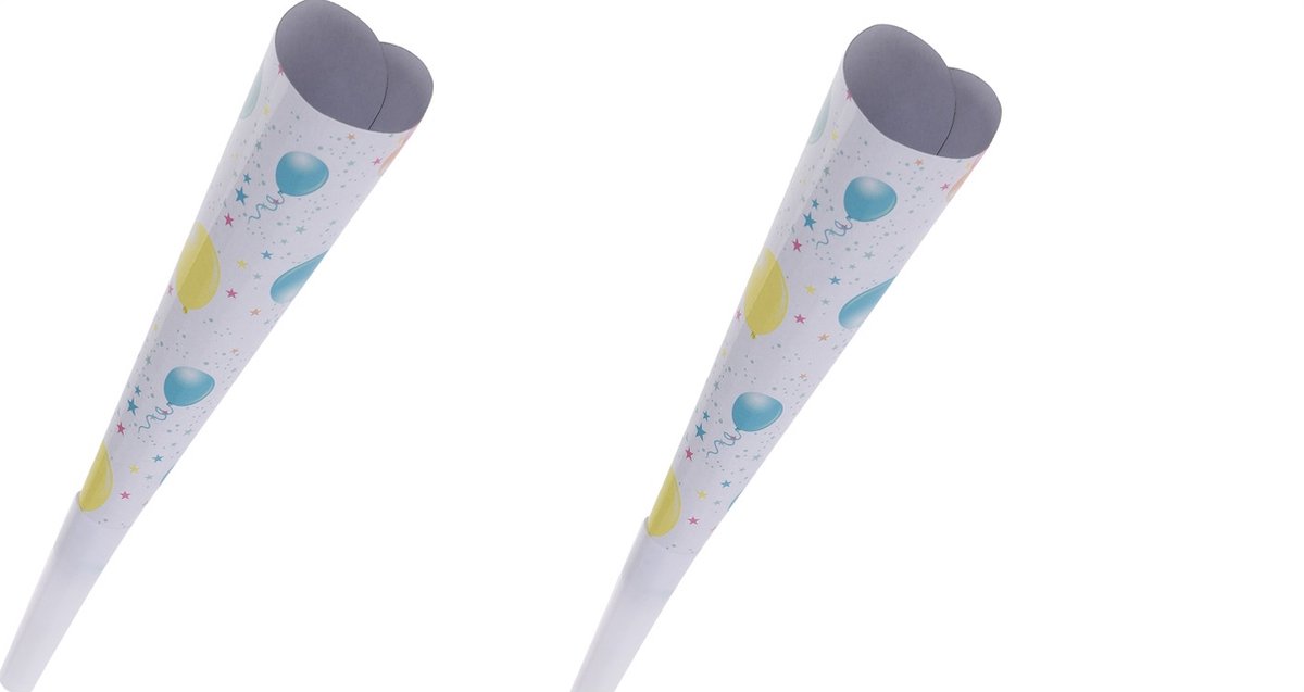 36x Party toeter fun 20cm - toeters feest thema festival verjaardag ...