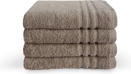 Byrklund baddoek Bath Basics - 8-pack - 50x100 cm - Taupe | bol.com