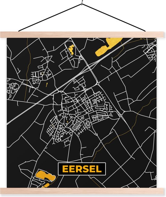 Posterhanger incl. Poster - Schoolplaat - Plattegrond - Goud - Eersel ...