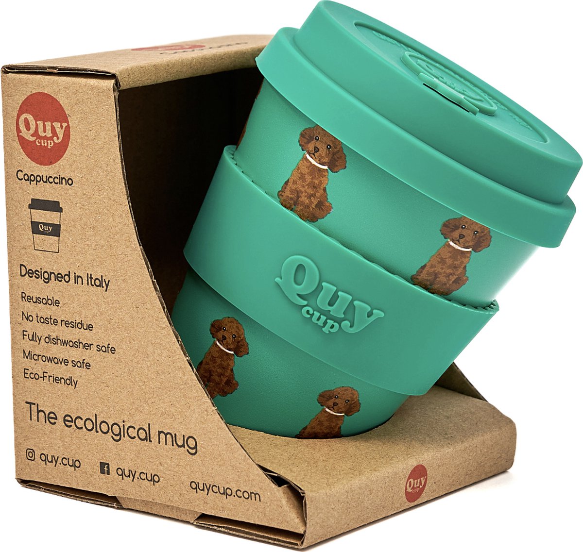 Quy Cup 230ml - Ecologische Reis Beker - “Whiskey” - BPA Vrij - Gemaakt ...