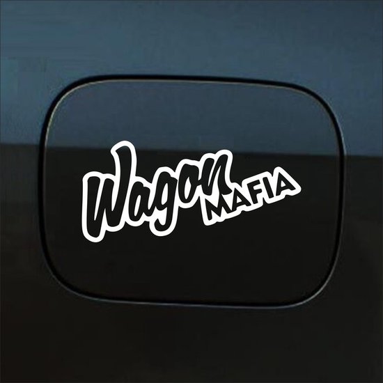 Bumpersticker - Wagon Maffia - 8,6 X 19 - Wit | bol