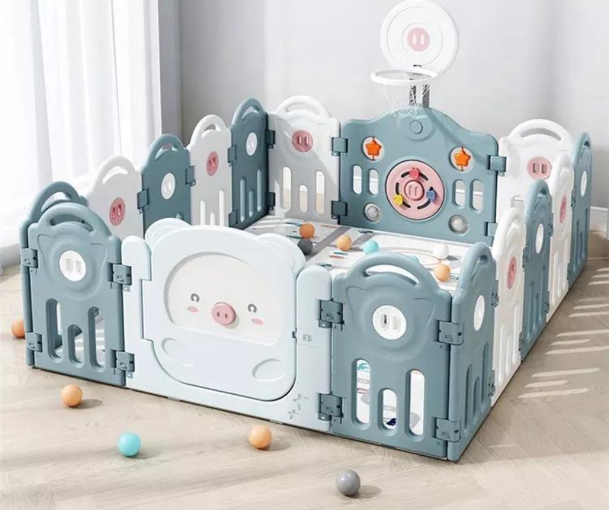 Grondbox Big - Speelbox baby - inklapbare box - blauw | bol.com