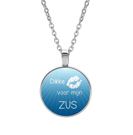 Ketting Glas - Dikke Kus Voor Mijn Zus | bol.com