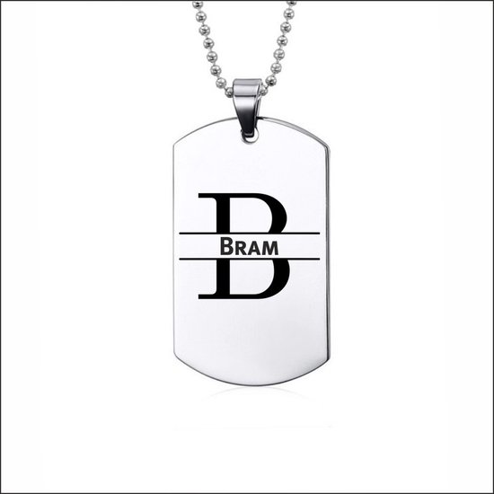 Ketting RVS Met Naam - Bram | bol.com