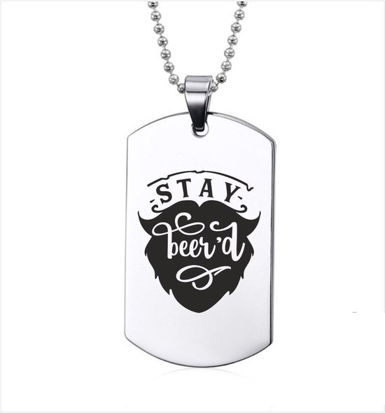 Ketting RVS - Stay Beerd | bol.com