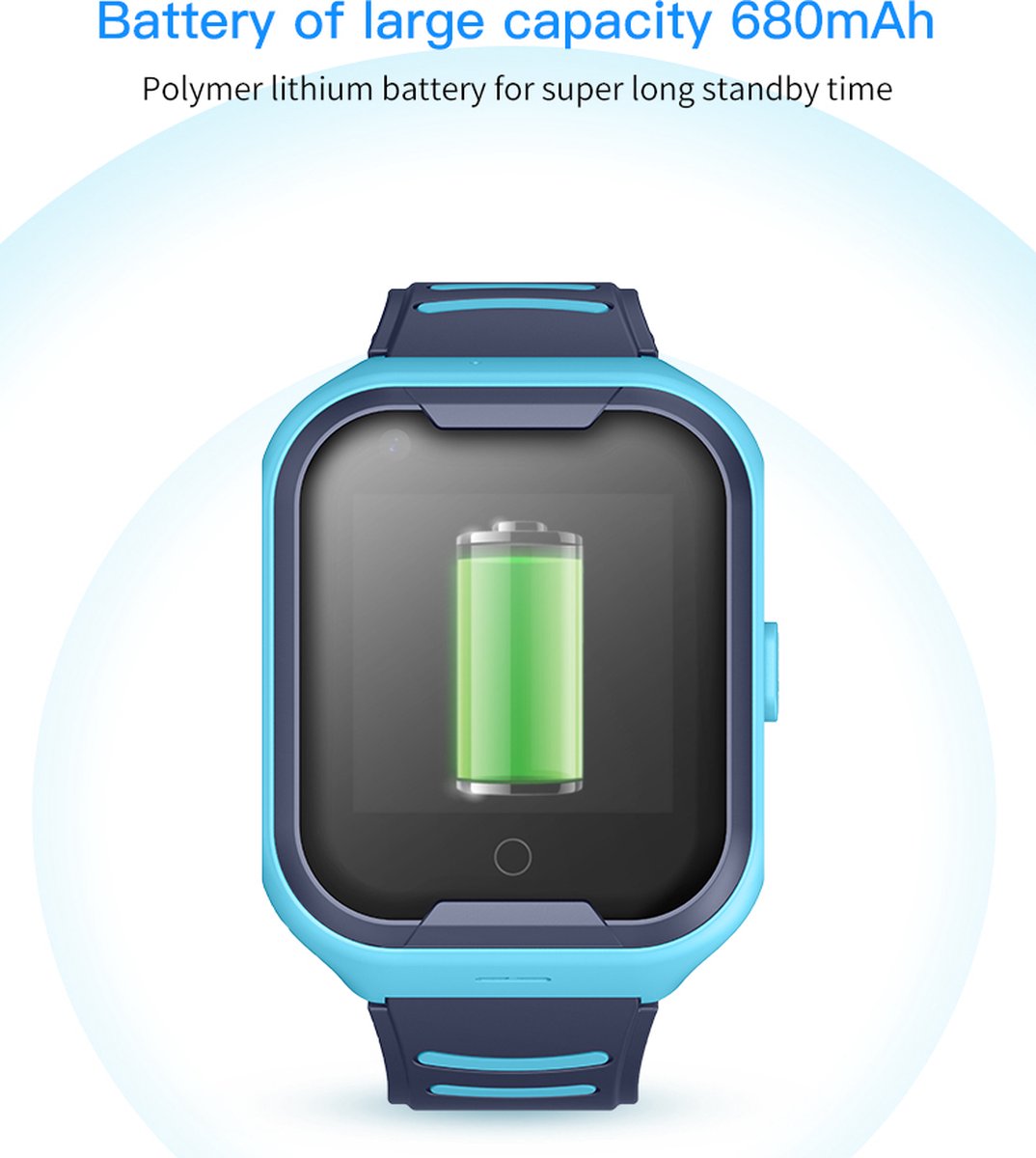 Smartwatch voor Kinderen - Kinder Horloge - Blauw - A36 - GPS Tracker ...