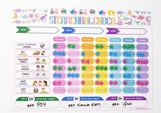 17 autocollants de récompense magnétiques pour calendrier de ...