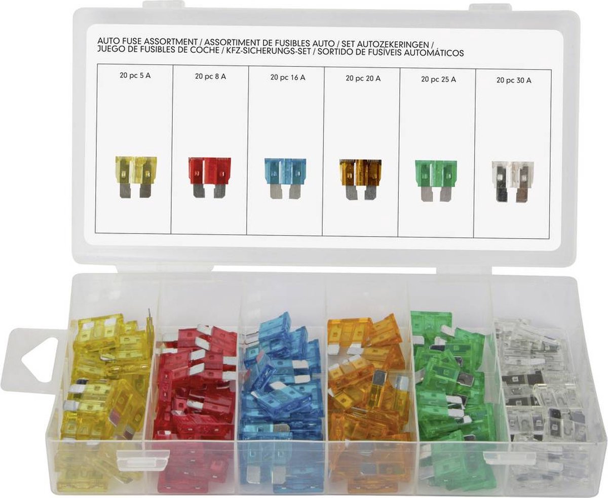 Toolland - Set Autozekeringen - 120-Delig (HAS08) | bol.com