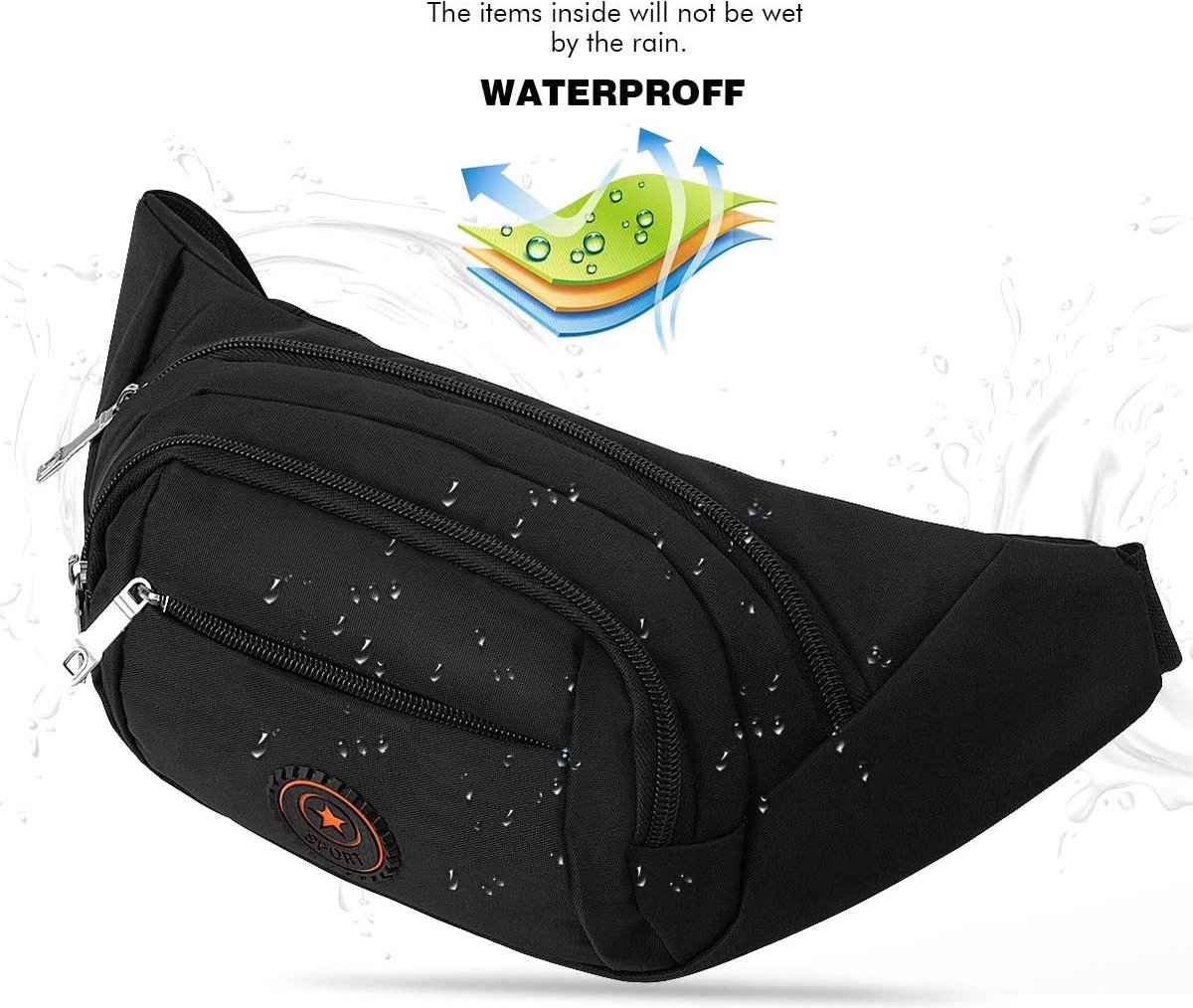 Heuptas wandelen - luxe dames heren wandelen tas - reisheuptas ...