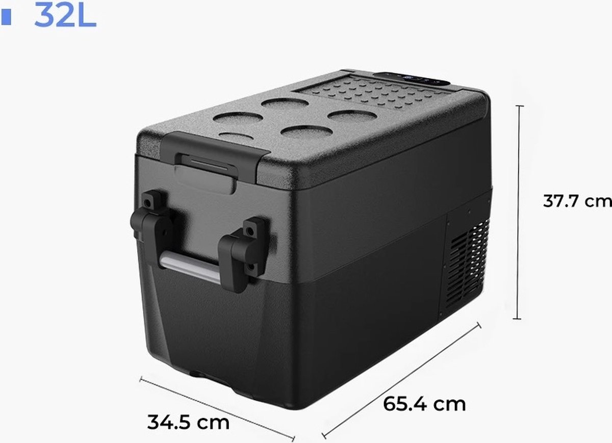 Auto koelbox Elektrisch - 12V/220V (-20°C - +10°C) - 32L - Vriezer ...