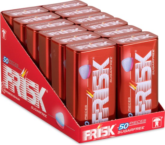 Frisk XL Mints Strawberry 12 tins | bol