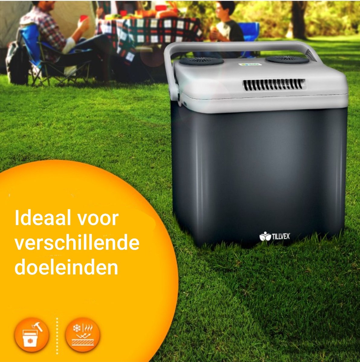 Glacière avec mode ECO pour voiture & camping chaud et froid 32L ...