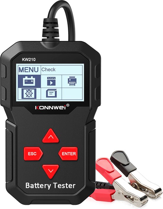 Multifunctionele Accu Tester - Meet de Prestaties van Uw Accu’s (Zwart ...