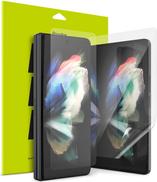 Ringke Dual Easy Wing Screenprotector Display en Voorkant Geschikt voor ...