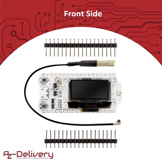 AZDelivery 3 x NodeMCU ESP32 Heltec met OLED Display 868Mhz LoRa | bol