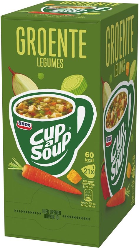 Unox Cup-a-Soup - Groente - 21 x 175 ml | bol.com