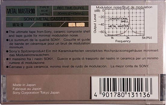 Sony Metal Master 90 Ceramic Composite Type IV Cassettebandje | bol