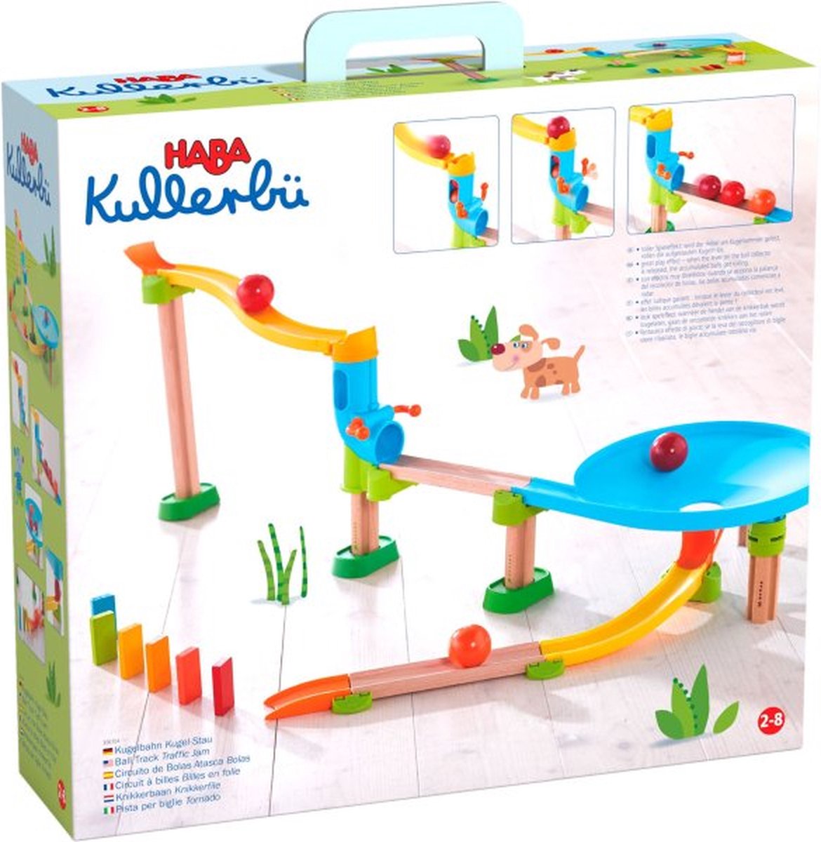 HABA Kullerbü Knikkerbaan Basisdoos Knikkerfile - 33-delig | bol