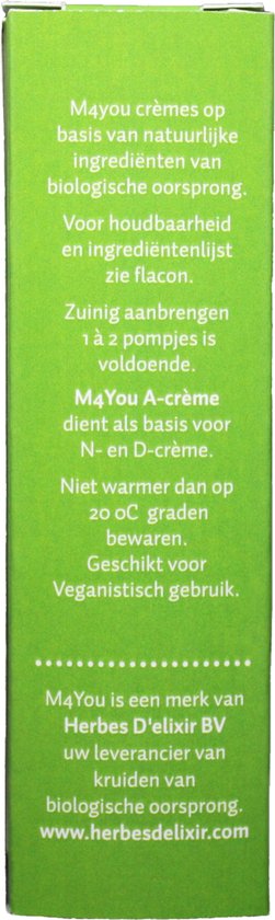 Dagcrème - Natuurlijke ingrediënten - M4You | bol
