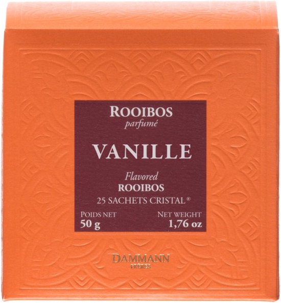 Dammann Frères - Rooibos Vanille - Theezakjes - Cristal Bags - Rooibos ...