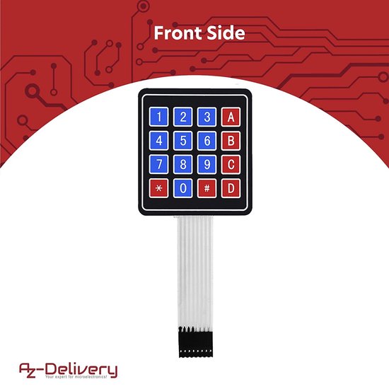 AZDelivery Matrix Array Toetsenbord compatibel met Arduino Inclusief E ...