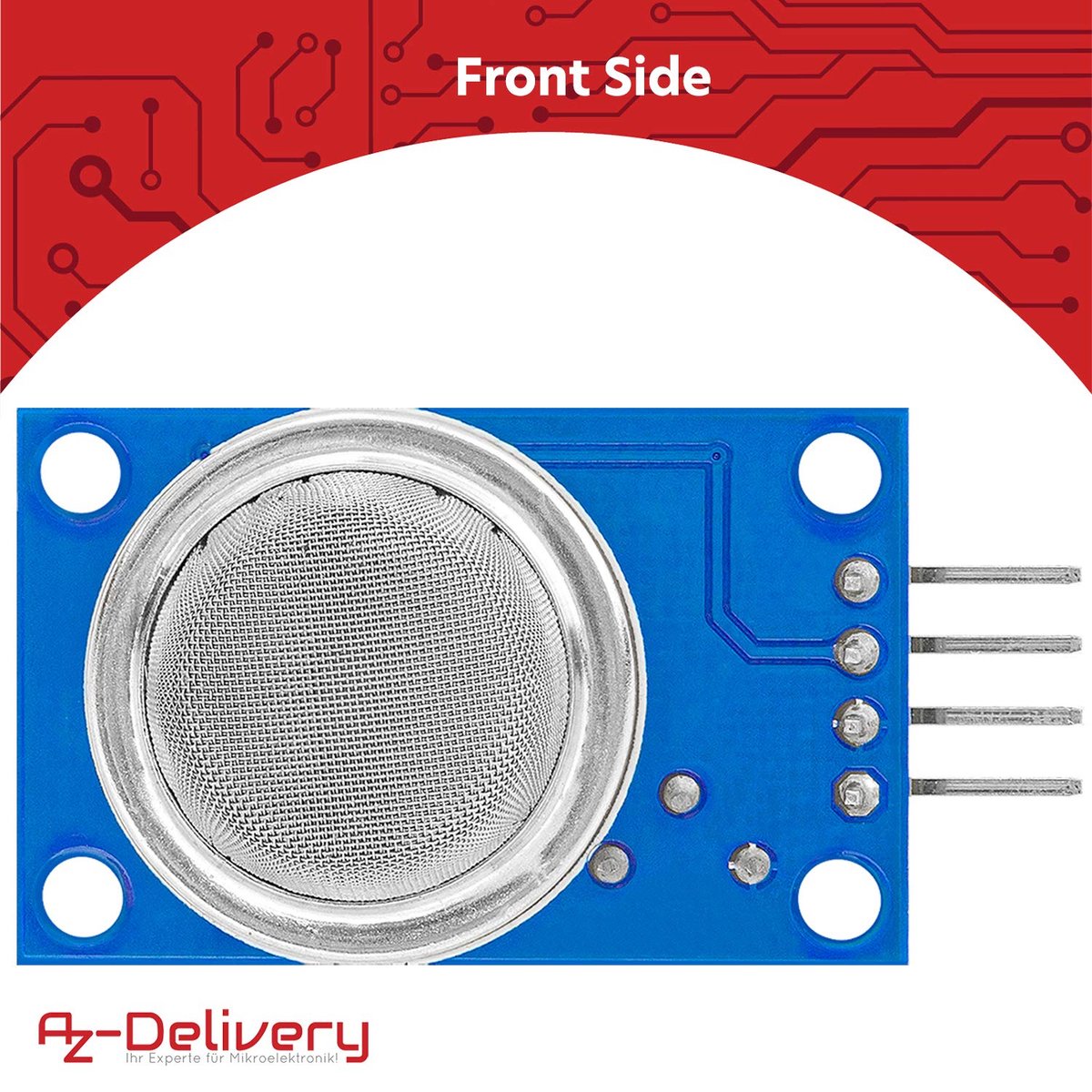 AZDelivery MQ-135 Gas Sensor Luchtkwaliteitsmodule compatibel met ...