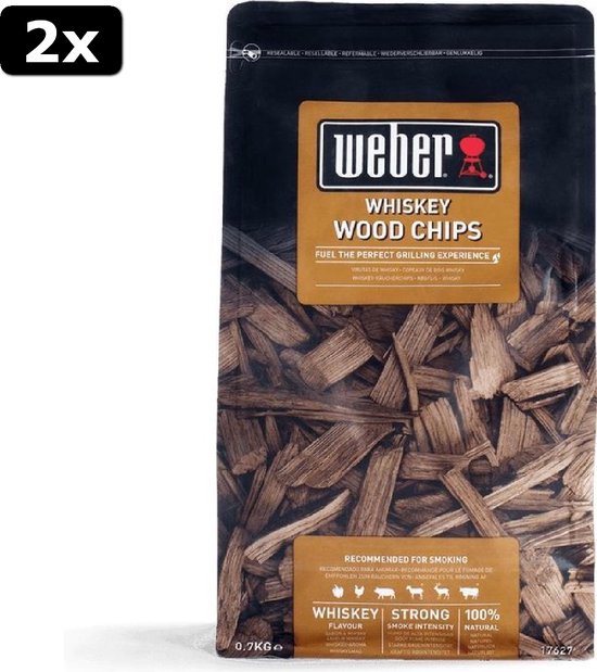 2x WEBER Whiskey Smoking Wood Box | bol.com