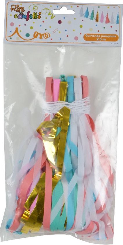 Slinger Pompons - Verjaardagslinger - Feestversiering - Feestartikelen ...