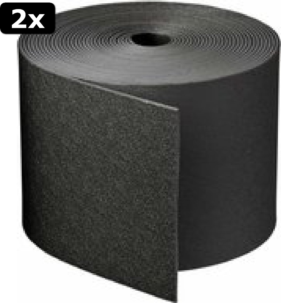 2x Nature - Borderrand op rol - Zwart - 15cm x 10m - 3mm dik - flexibel ...