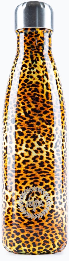 Leopard - Drinkfles - RVS drinkfles - waterfles - RVS waterfles | bol.com