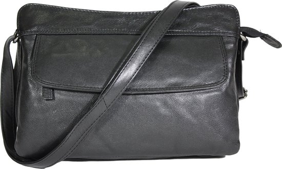 Klassieke Tijdloze Leren Damestas (3 vakken) | bol