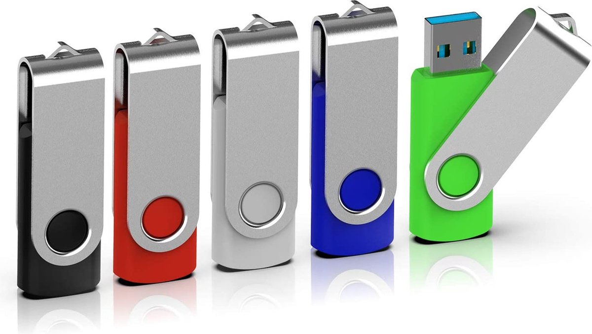 TOPESEL 5 stuks USB-stick 16 GB geheugensticks, USB 3.0, USB-flashdrive ...