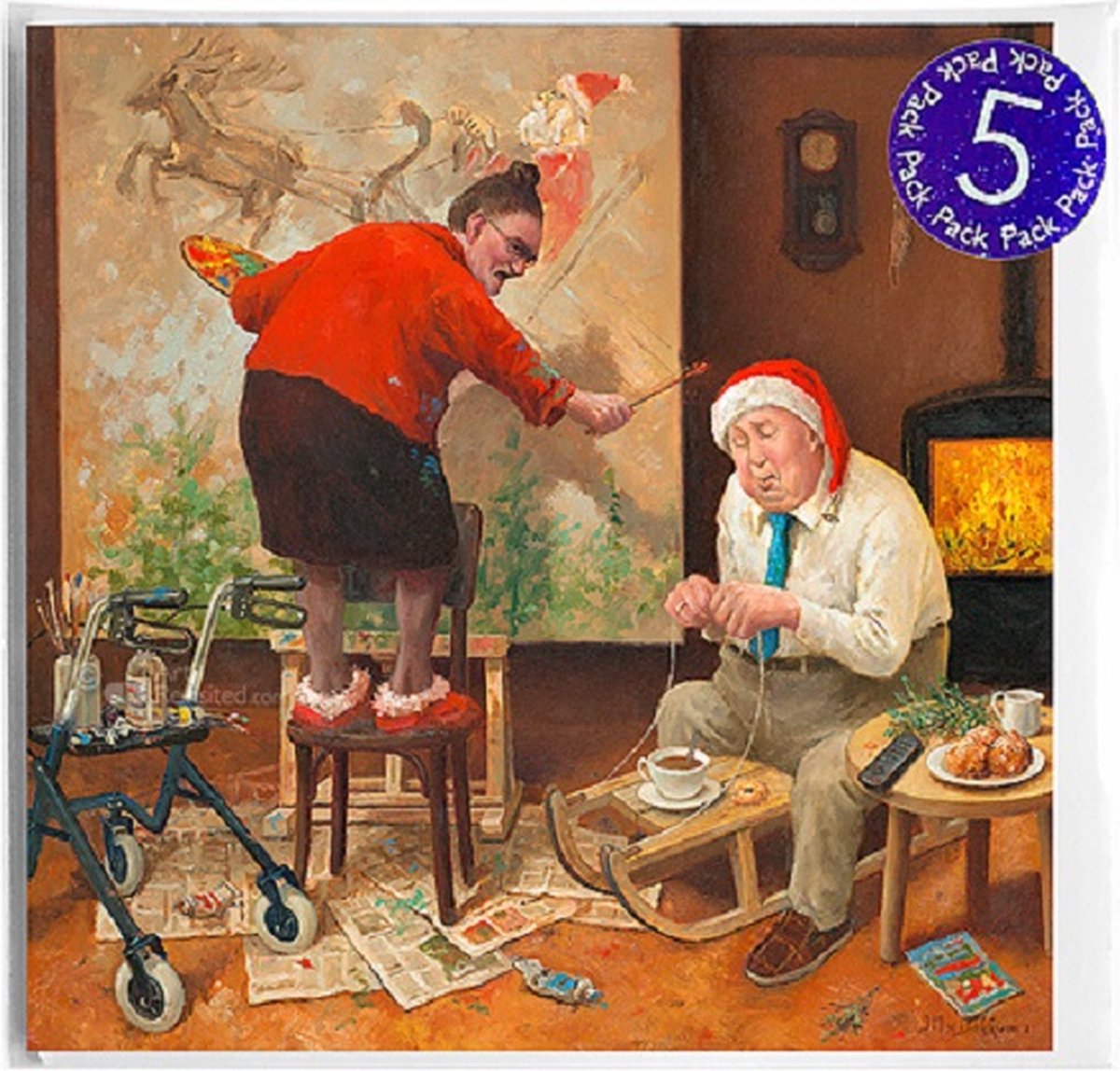 Art Revisited Marius van Dokkum - Ho, ho, ho... Wakker Blijven! 5 stuks ...