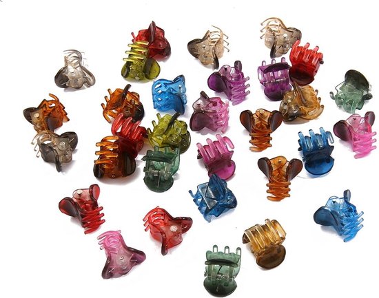 12 Stuks Haarclips – Haarklemmen – Multicolor – Set van 12 haarclips ...