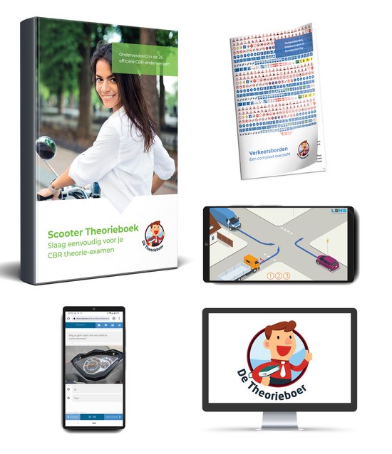 Scooter Theorieboek 2023 + (20 uur) 3250 Online Oefenvragen & 50 ...