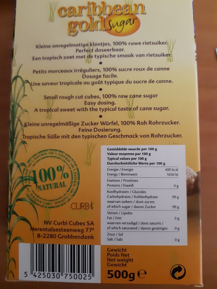 Caribbean Gold Rietsuiker 500 gram | bol.com