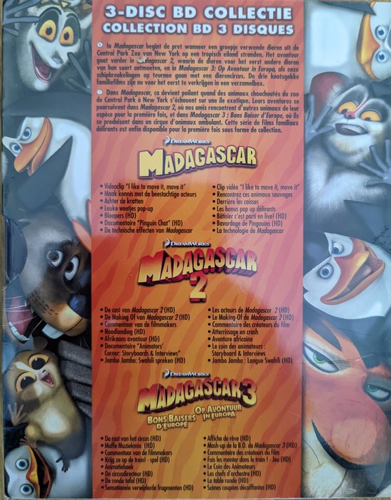 Madagascar: The Complete Collection (Blu-ray) (Blu-ray), Ben Stiller ...