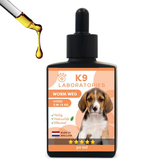 K9 laboratories Ontworming hond - voor honden tot 10kg - 30 ml - 100% ...