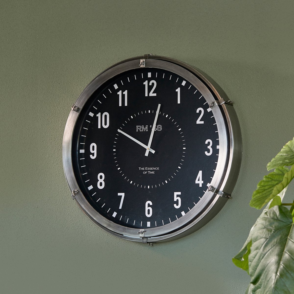 Riviera Maison Wandklok modern - RM Altair Clock - Zilver | bol.com