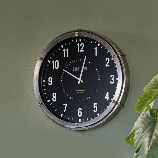 Riviera Maison Wandklok modern - RM Altair Clock - Zilver | bol.com