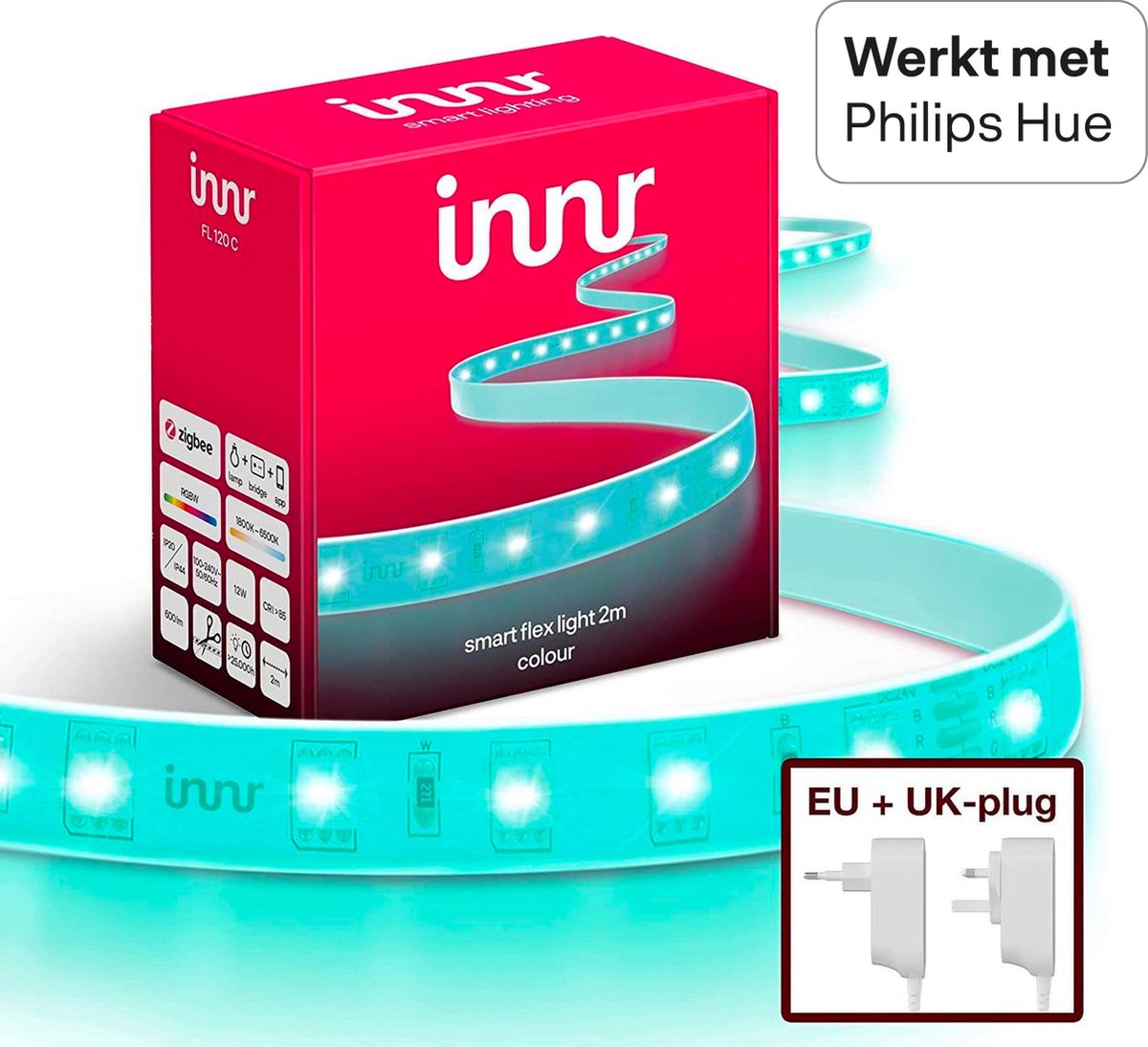 Innr slimme led strip 2 meter color - werkt met Philips Hue* - 16 ...