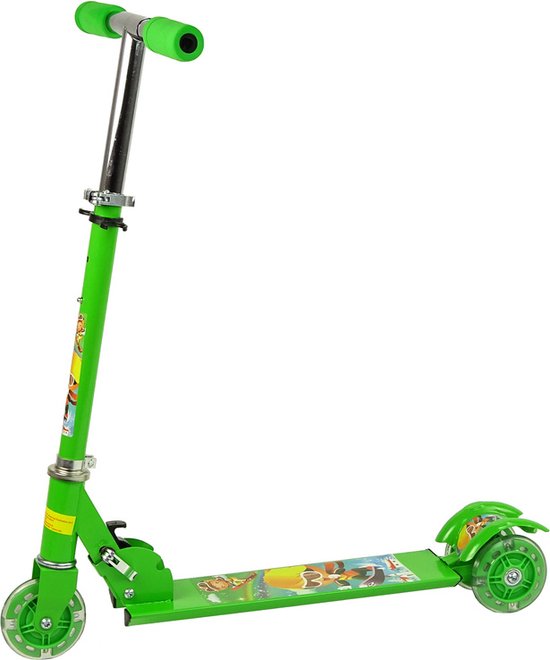 Step jongen - opvouwbaar - stuurhoogte tot 74 cm - groen | bol.com